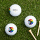 Lgbtq rainbow inclusive diversity gay pride flag golf balls | Zazzle