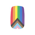Lgbtq rainbow inclusive diversity gay pride flag minx nail art | Zazzle