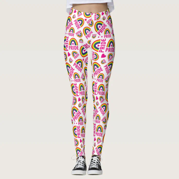 LGBTQ Rainbow Pride Colorful Leggings | Zazzle