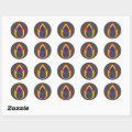 LGBTQ Unitarian Universalism flaming chalice Classic Round Sticker | Zazzle