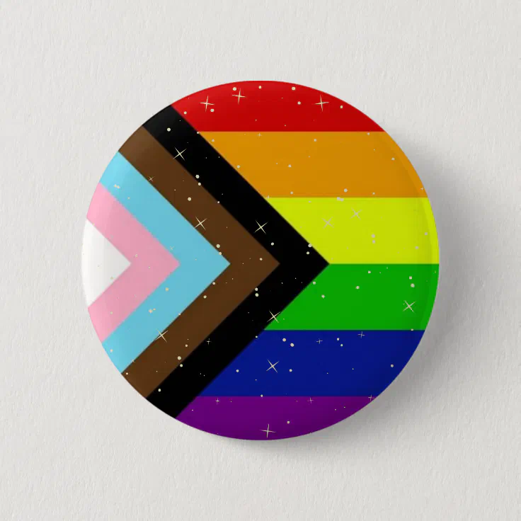 LGBTQIA+ Pride Badge Button | Zazzle