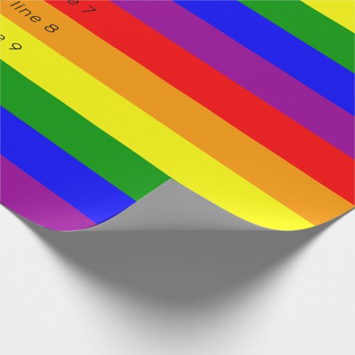 LGBTQIA Pride Rainbow Wrapping Paper | Zazzle
