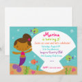 LGC The Merry Mermaid African American Invitation | Zazzle