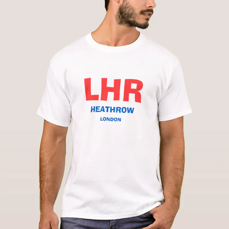 LHR London Heathrow Airport Code Shirt | Zazzle