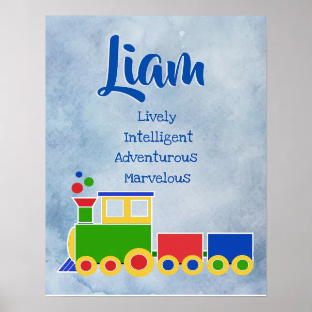 Liam Name Poster | Zazzle