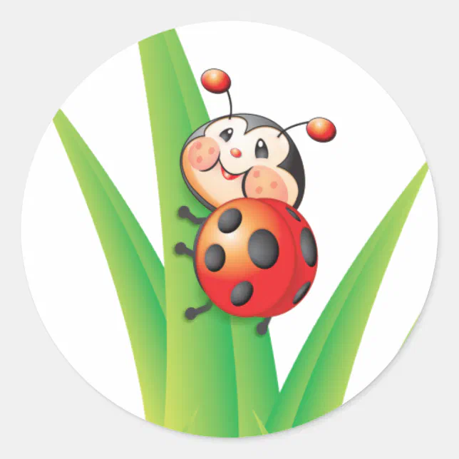 Libby the Ladybug Sticker | Zazzle