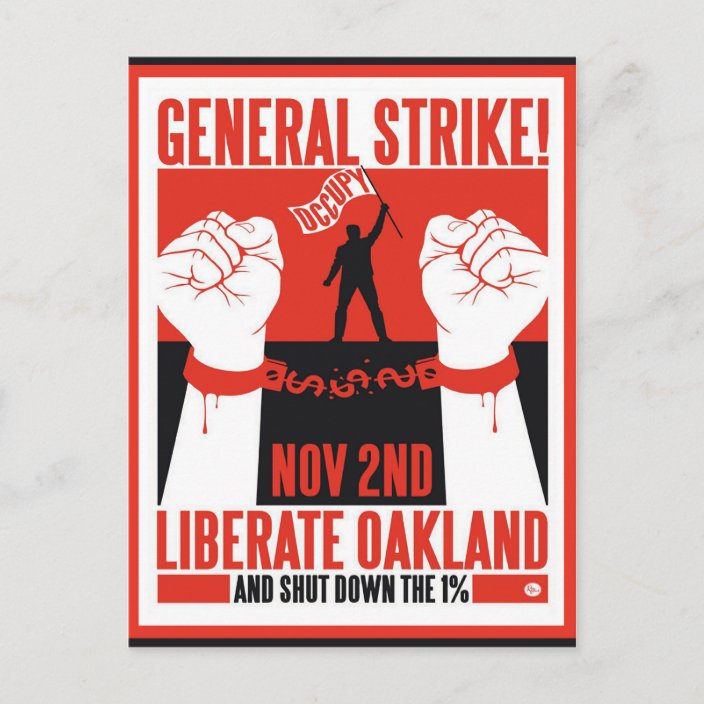 Liberate Oakland Occupy Protest Flyer Postcard | Zazzle.com