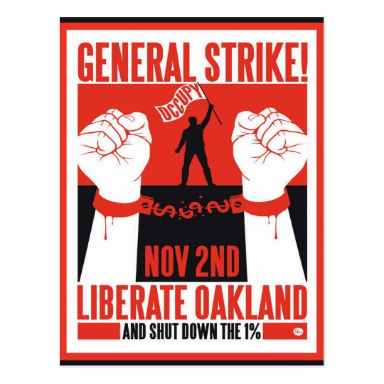 Liberate Oakland Occupy Protest Flyer Postcard | Zazzle.com