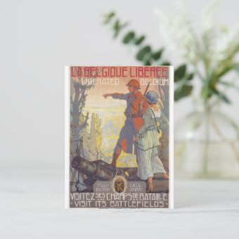 Liberated Belgium Propaganda Poster Postcard | Zazzle