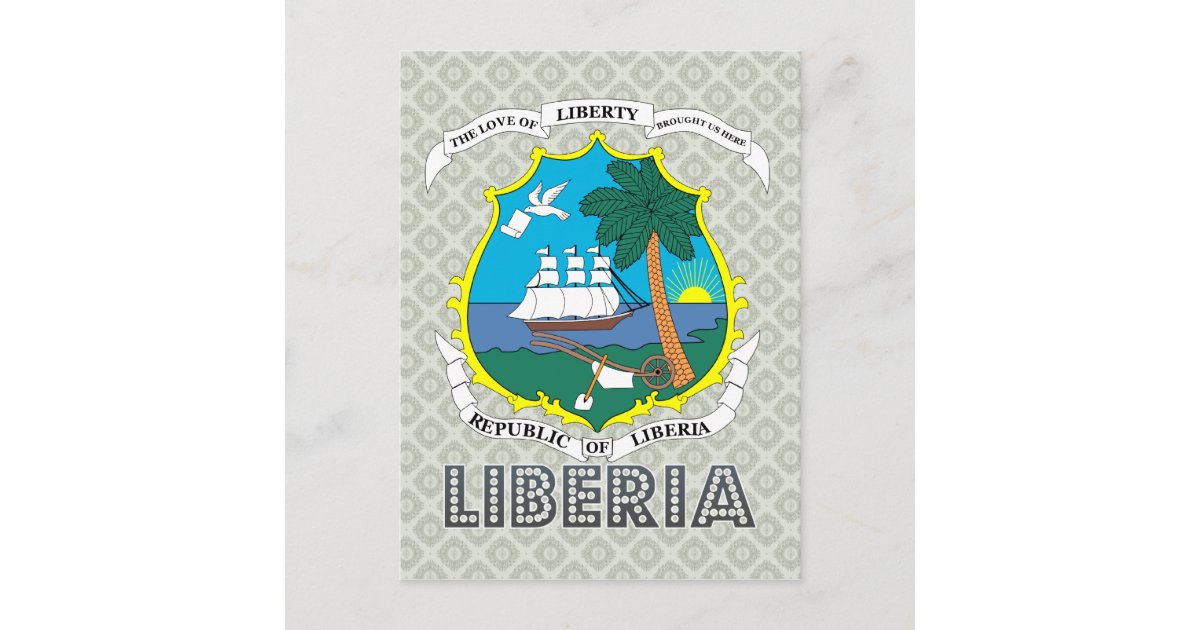 Liberia Coat of Arms Postcard | Zazzle