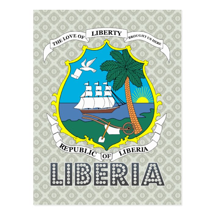 Liberia Coat of Arms Postcard | Zazzle.com
