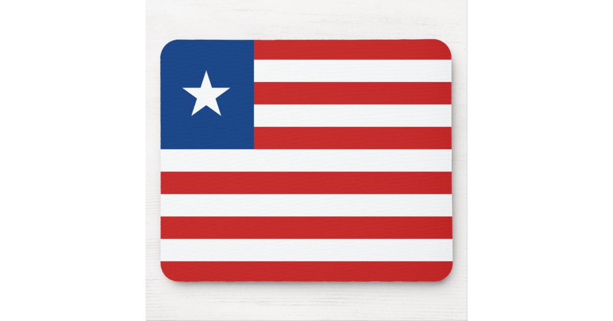 Liberia Flag Mousepad | Zazzle