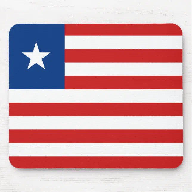 Liberia Flag Mousepad | Zazzle