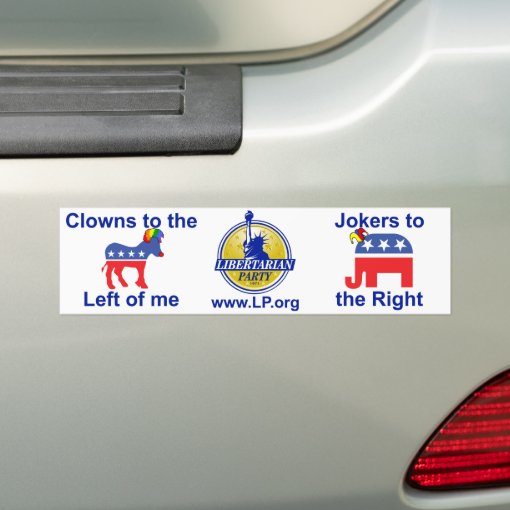 Libertarian bumper sticker | Zazzle