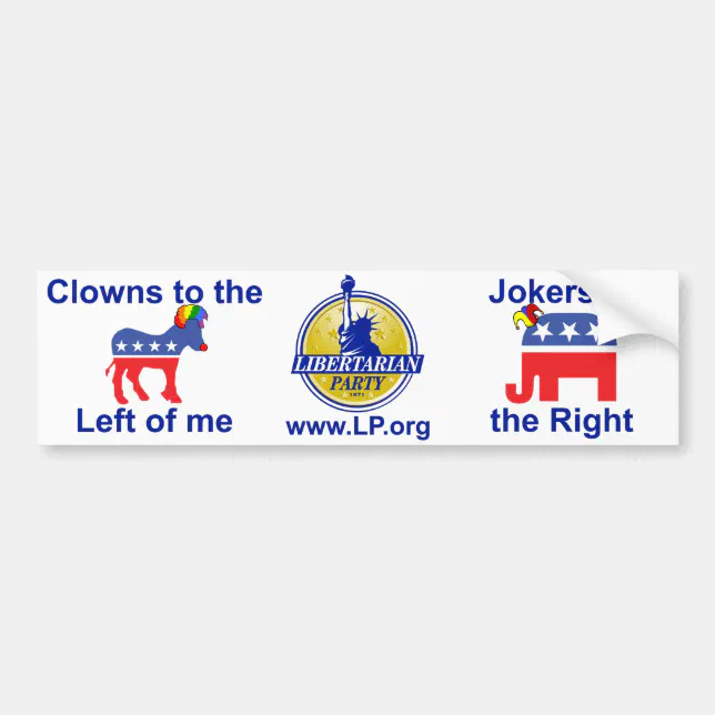 Libertarian bumper sticker | Zazzle