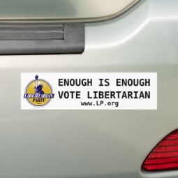 Libertarian Party Bumper Sticker | Zazzle