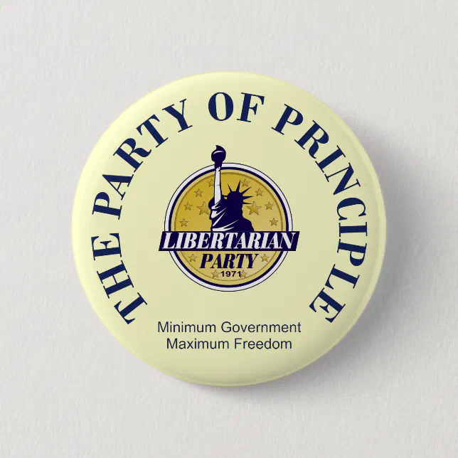 Libertarian Party Button - 5 Sizes | Zazzle