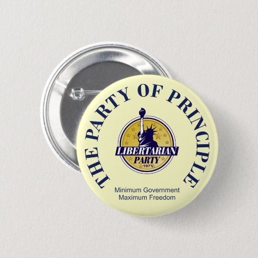 Libertarian Party Button - 5 Sizes | Zazzle