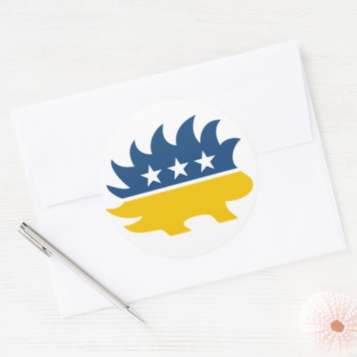 Libertarian Party Porcupine Sticker | Zazzle