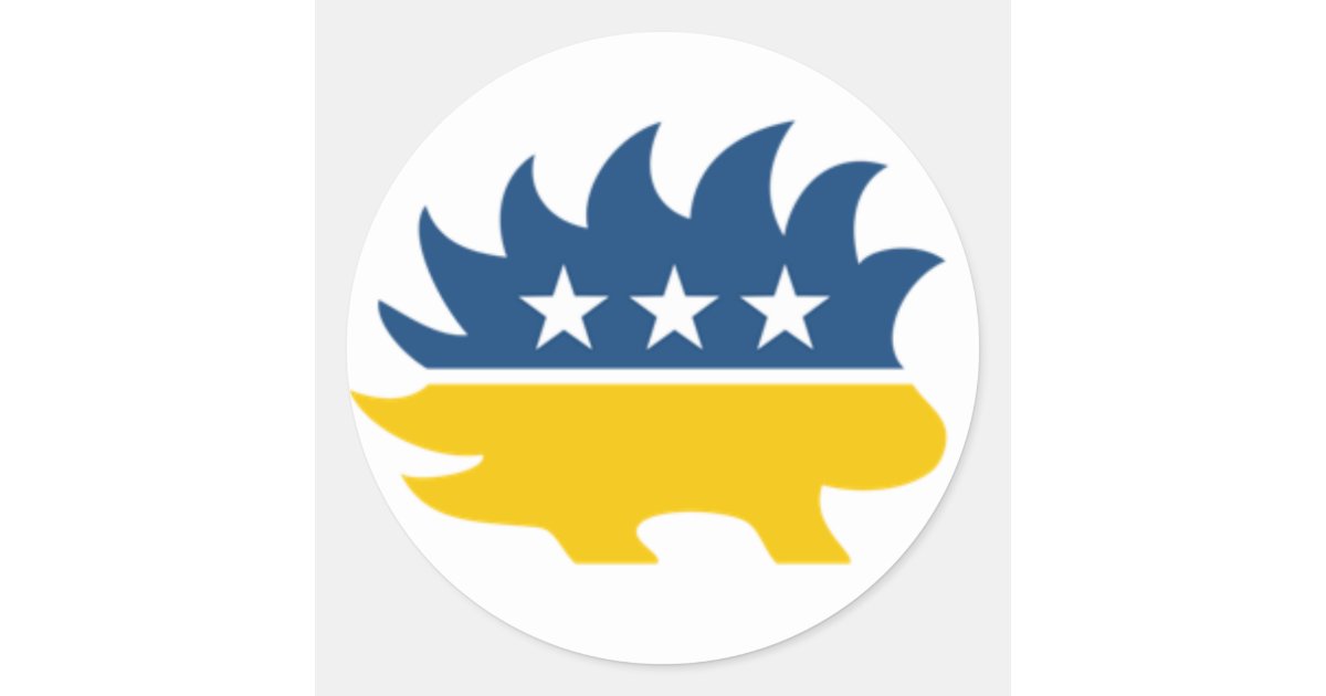 Libertarian Party Porcupine Sticker | Zazzle