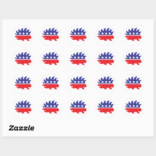 VVIVID Vinyl Car & Truck Decals/Stickers Libertarian Porcupine Vinyl ...