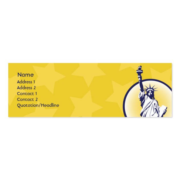 Libertarian - Skinny Business Card Templates