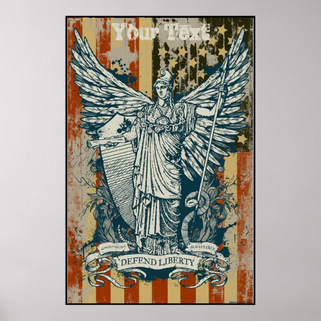 Libertas Goddess of Liberty Poster | Zazzle