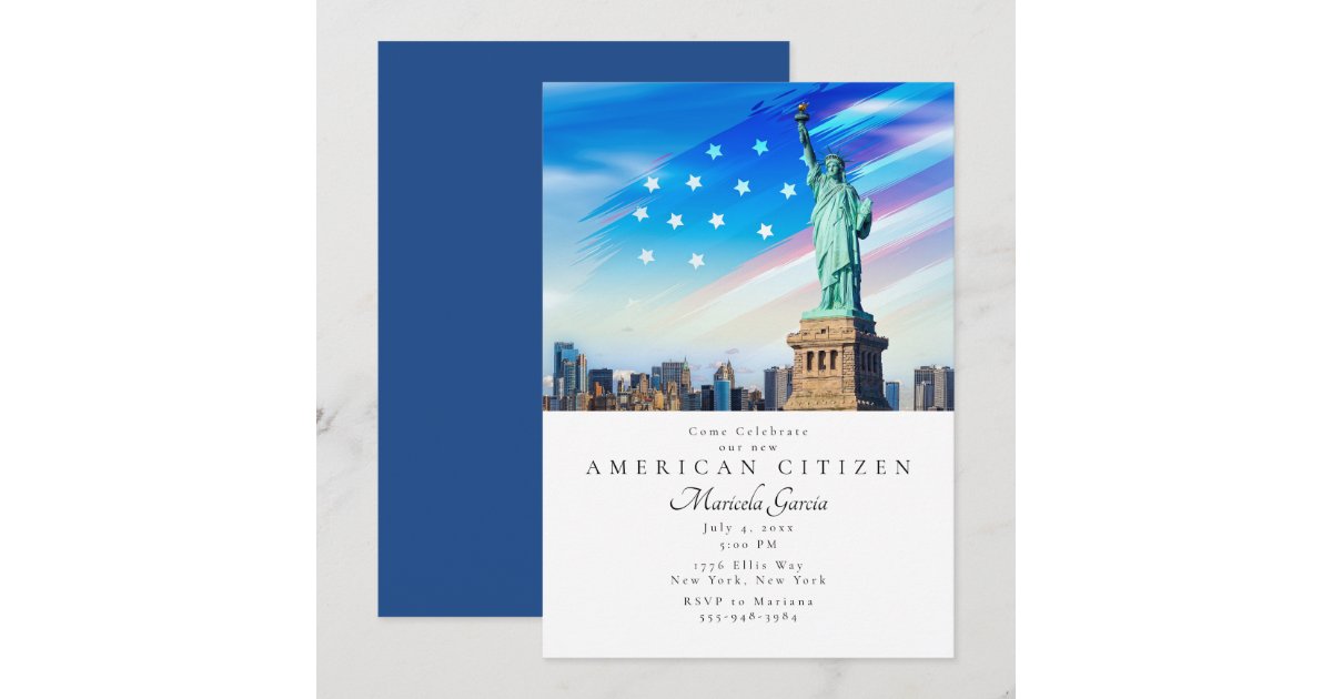 Liberty - American Citizen Party Invitation | Zazzle