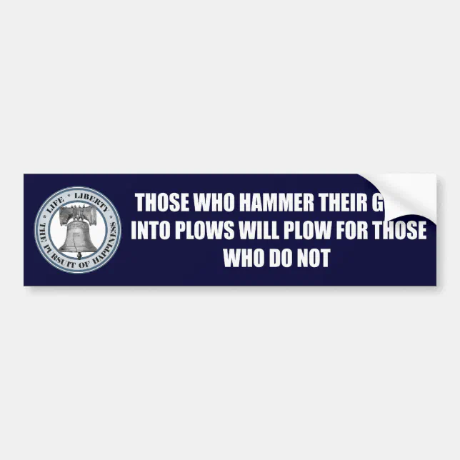 Liberty Bell -Hammer Bumper Sticker | Zazzle