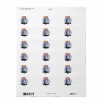 Liberty Bell Label | Zazzle
