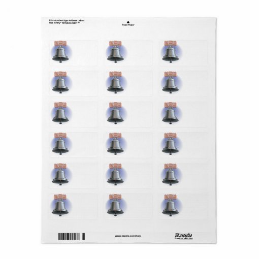 Liberty Bell Label | Zazzle