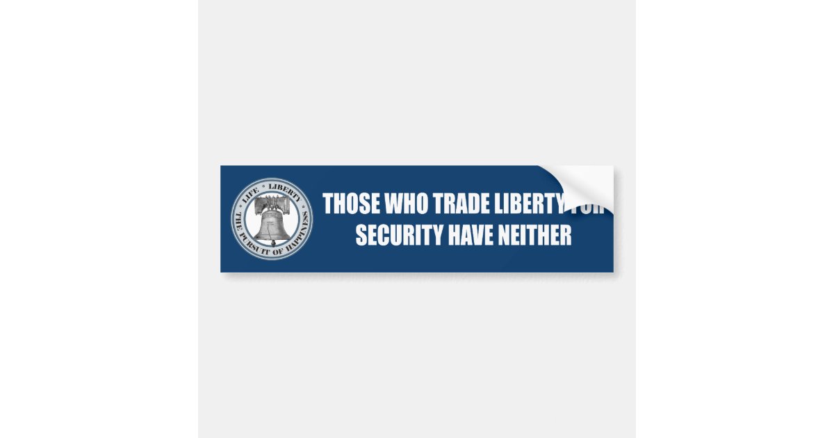 Liberty Bell -Trade Bumper Sticker | Zazzle