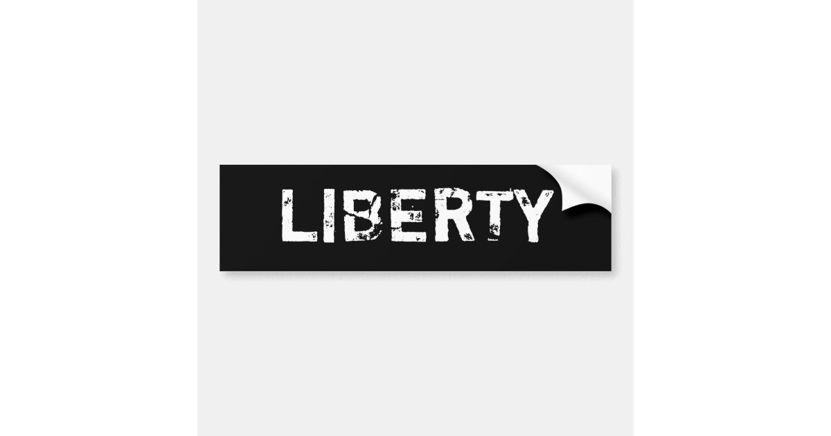 LIBERTY BUMPER STICKER | Zazzle