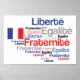 Liberty, Equality, Fraternity French Flag Poster | Zazzle
