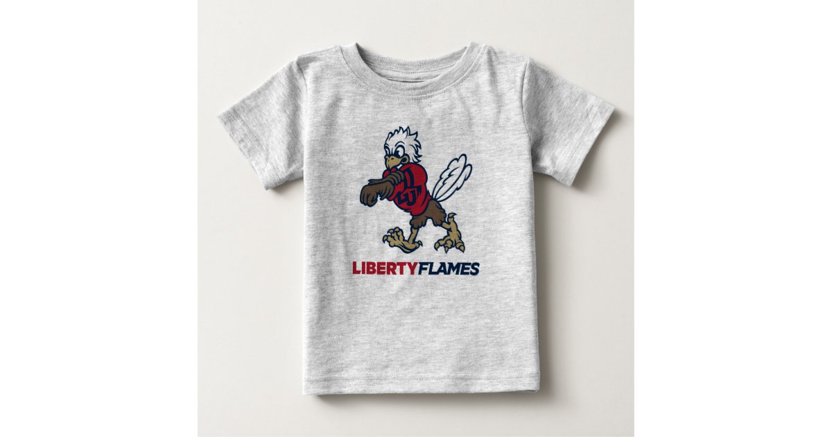 Liberty Flames Sparky Baby T-Shirt | Zazzle