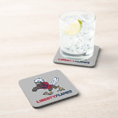 Liberty Flames Sparky Beverage Coaster | Zazzle