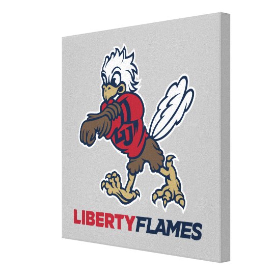 Liberty Flames Sparky Canvas Print | Zazzle.com