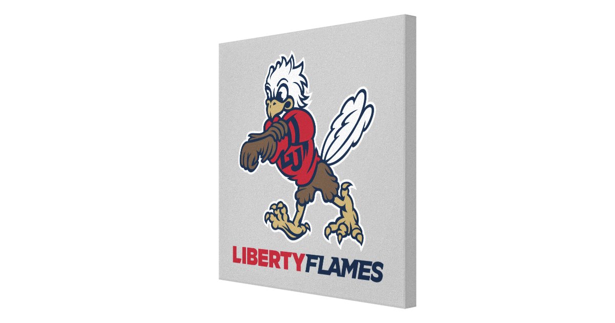 Liberty Flames Sparky Canvas Print | Zazzle