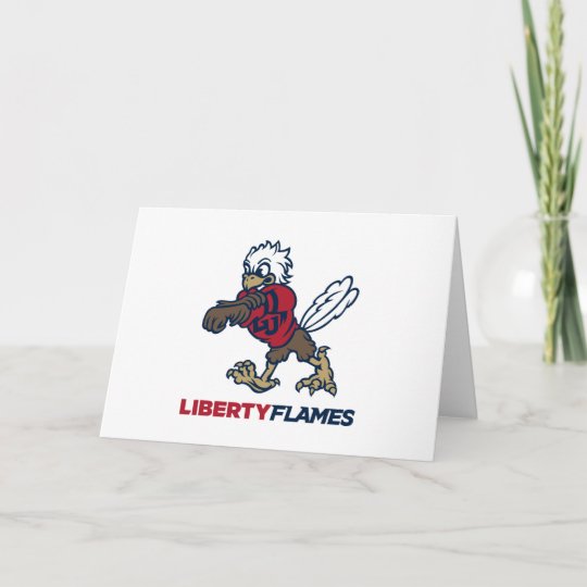 Liberty Flames Sparky Card | Zazzle.com