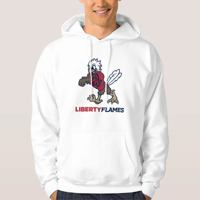 Liberty Flames Sparky Hoodie | Zazzle