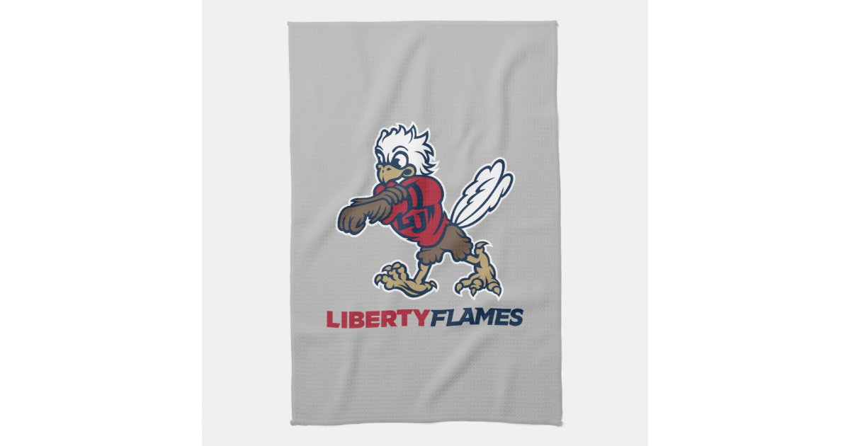 Liberty Flames Sparky Kitchen Towel | Zazzle