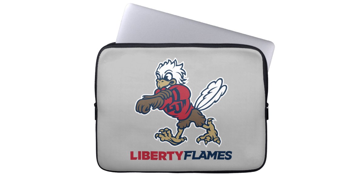 Liberty Flames Sparky Laptop Sleeve | Zazzle