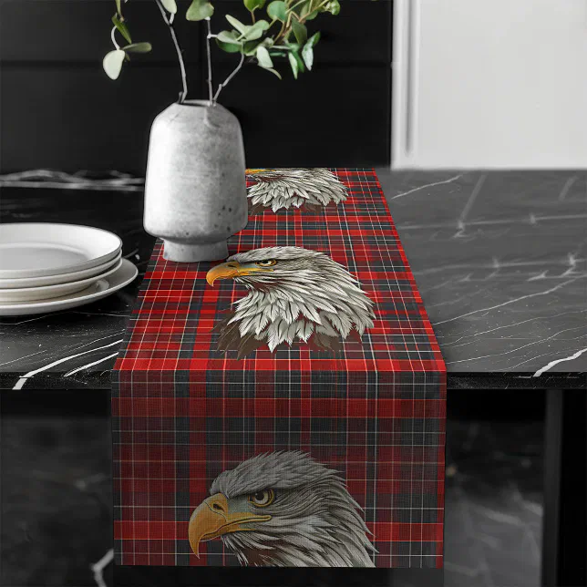 Liberty Soars Runner Eagle & Flag for Your Table | Zazzle