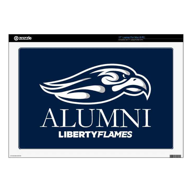 Liberty University Alumni 17" Laptop Decal | Zazzle