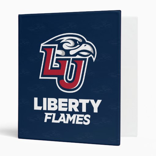 Liberty University Logo Watermark 3 Ring Binder | Zazzle