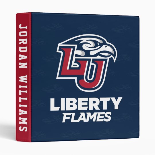 Liberty University Logo Watermark 3 Ring Binder | Zazzle.com