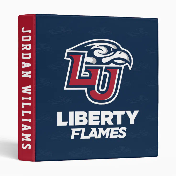 Liberty University Logo Watermark 3 Ring Binder | Zazzle