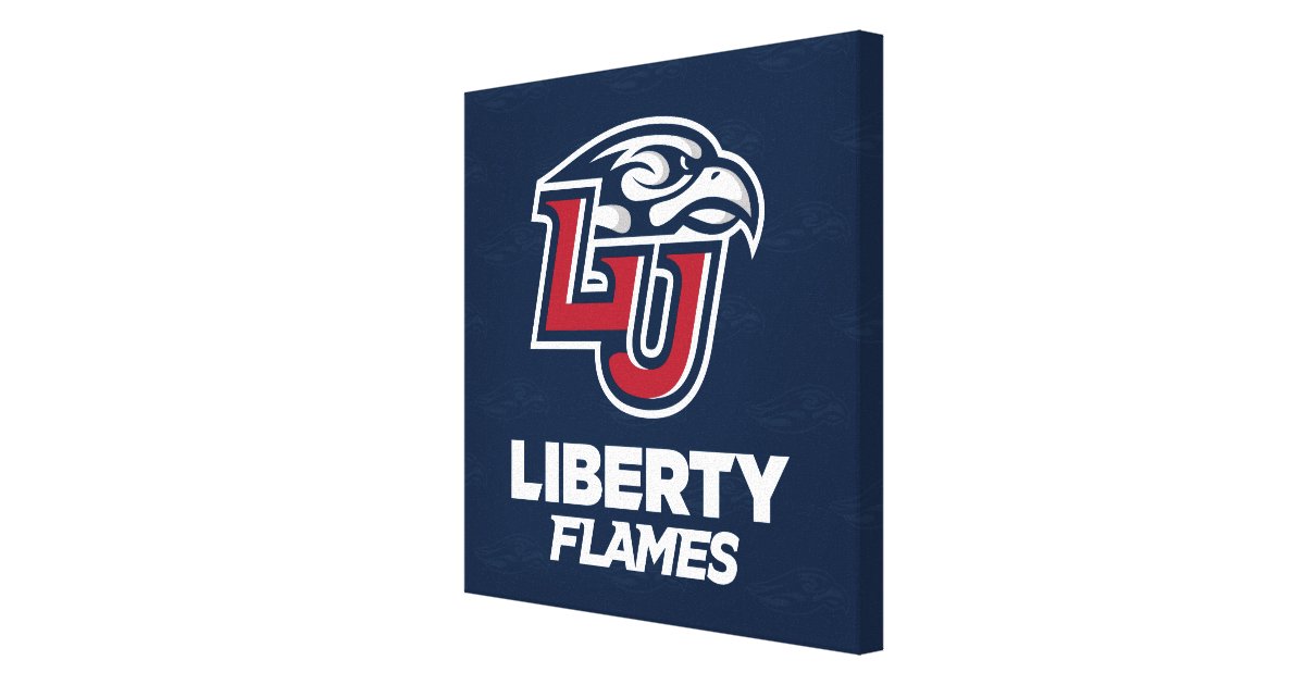 Liberty University Logo Watermark Canvas Print | Zazzle.com