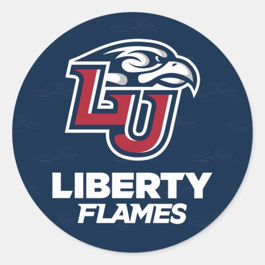 Liberty University Logo Watermark Classic Round Sticker | Zazzle.com