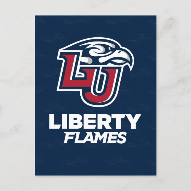 Liberty University Logo Watermark Invitation Postcard | Zazzle